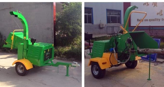 6 Inch 8 Inch Road Towable Diesel Wood Chipper 22HP Wood Chipping Machine