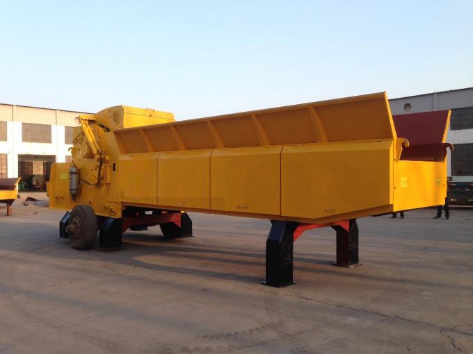 60mm Tree Branch Chips Wood Stump Chipper GX1400 With Chain Feeding ...